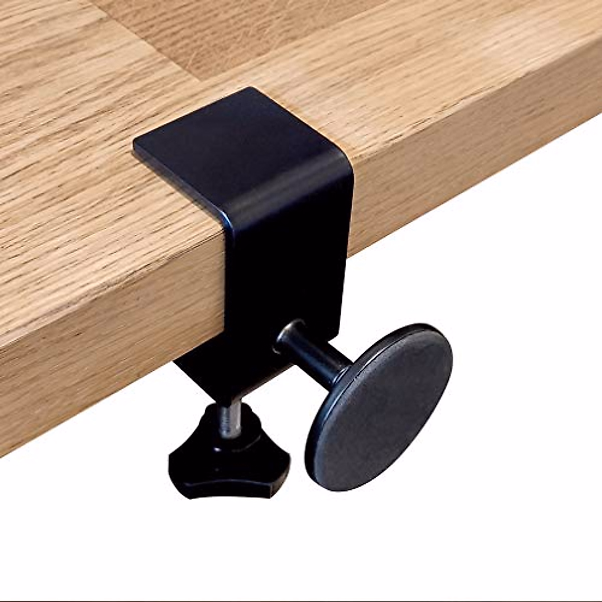 2 pcs Desk Table Wall Adjustable Protective Spacer, Desk Table Tops Wall Spacer (Black)