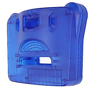 Protective Shell for N64 Retro Video Game Console, Translucent Blue Replacement Case, with Screwdriver, Reset, Power , Universal ABS Storage Box [video game] [video game]