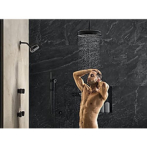 KOHLER 26291-G-BL Statement Round 12" Single-Funtion 1.75 gpm Rainhead, Matte Black