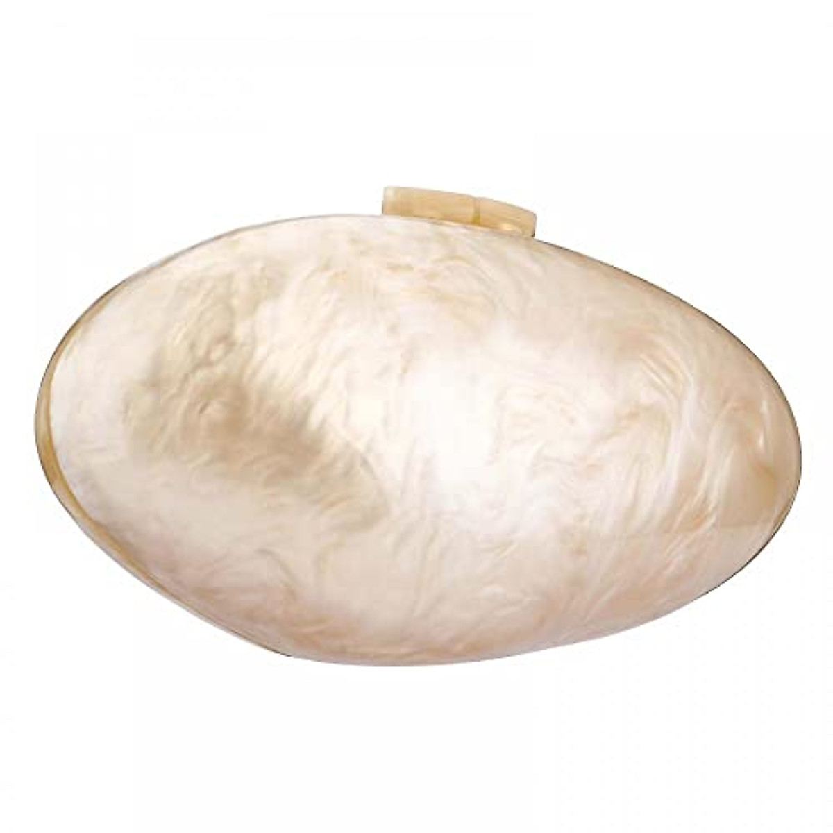 EROUGE Women Evening Pearl Bag Gold Acrylic Clutch Handbag for Evening Wedding Party (Gold)