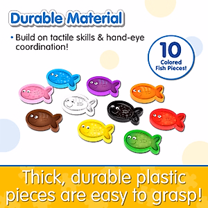 The Learning Journey: Learn With Me - Color Fun Fish Bowl - Color Teaching Toddler Toys & Gifts for Boys & Girls Ages 2 Years and Up - Preschool Learning Toy, Multicolor