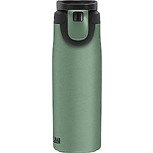 CamelBak Forge Flow Coffee & Travel Mug, Insulated Stainless Steel - Non-Slip Silicon Base - Easy One-Handed Operation - 20oz, Moss