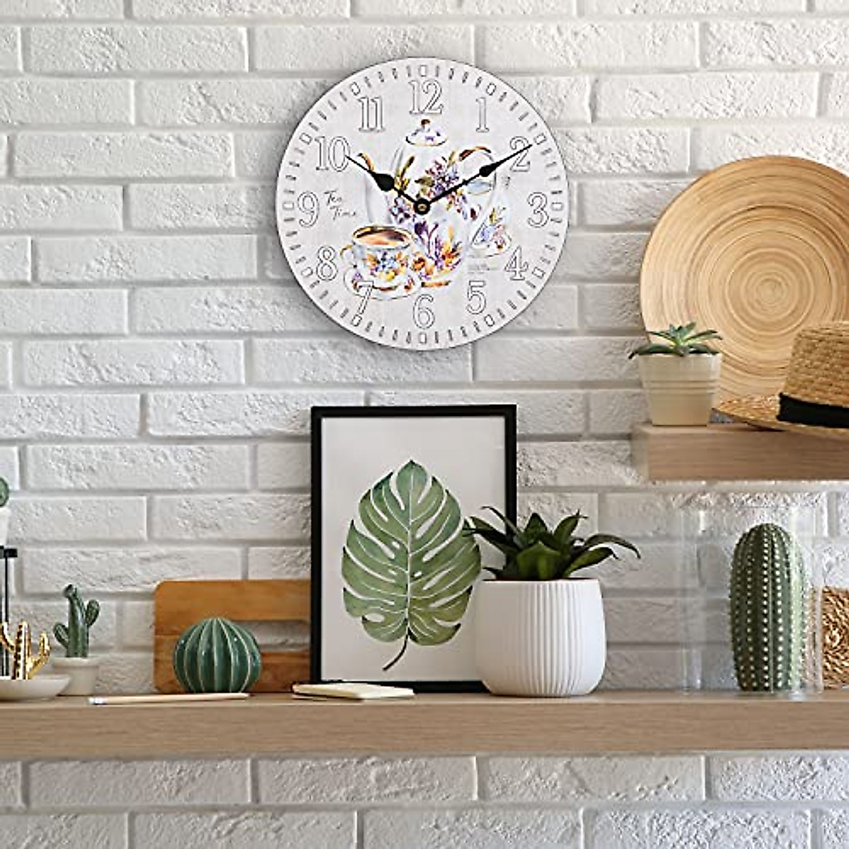 La Crosse Clock 404-2631T-INT 12 Inch Tea Time Quartz Wall Clock