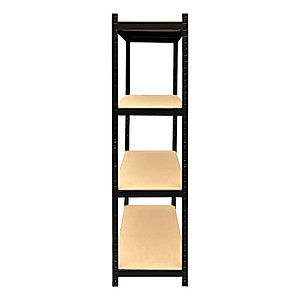 Huini Storage Shelving Utility Storage Shelves Metal Shelving Units Adjustable Bookcases,63" Hx32 Wx16 D , 4 Tier, Black