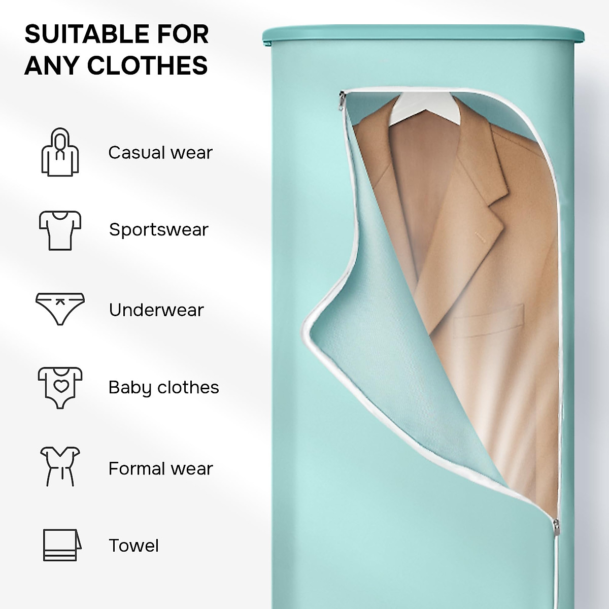 Portable Dryer - Portable Clothes Dryer after Washing - Portable Foldable Dryer Machine for Apartments and Home - Mini Travel Clothes Dryer Machine