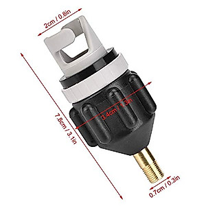 Dilwe Pump Adaptor, Inflatable Boat Air Pump Valve Adaptor Quick Inflation Pump Accessory