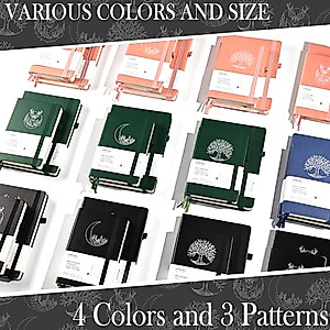 EYROZILL B5 Lined Journaling Notebooks 360 Pages, Thick Hardcover Leather Journals, Travel Notebooks for Women Men (7.6" X 10" Black Deer)