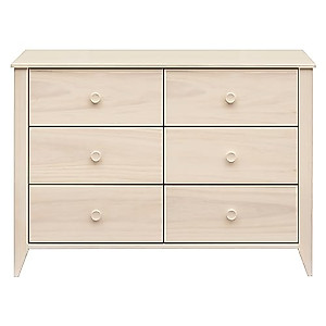 Babyletto Sprout 6-Drawer Dresser for Kids Bedroom - Baby Dresser for Nursery - Double Chest of Drawers for Boys and Girls - GREENGUARD Gold Certified Wood Dresser for Living Room - Washed Natural