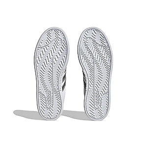 adidas Originals Grand Court Alpha Footwear White/Silver Metallic/Footwear White 5.5 B (M)