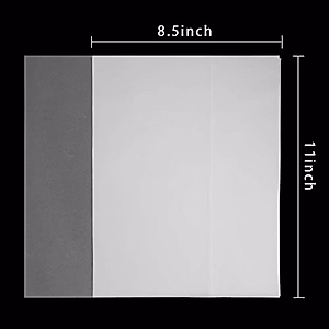 Translucent Vellum Paper 8.5x11 Inches, 50 Sheets Printable Transparent 93GSM/63LBS Vellum Paper for Printing Sketching Tracing Drawing
