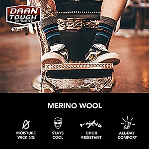 Darn Tough Men's Solid Crew Lightweight Sock (Style 6032) - Black, Large