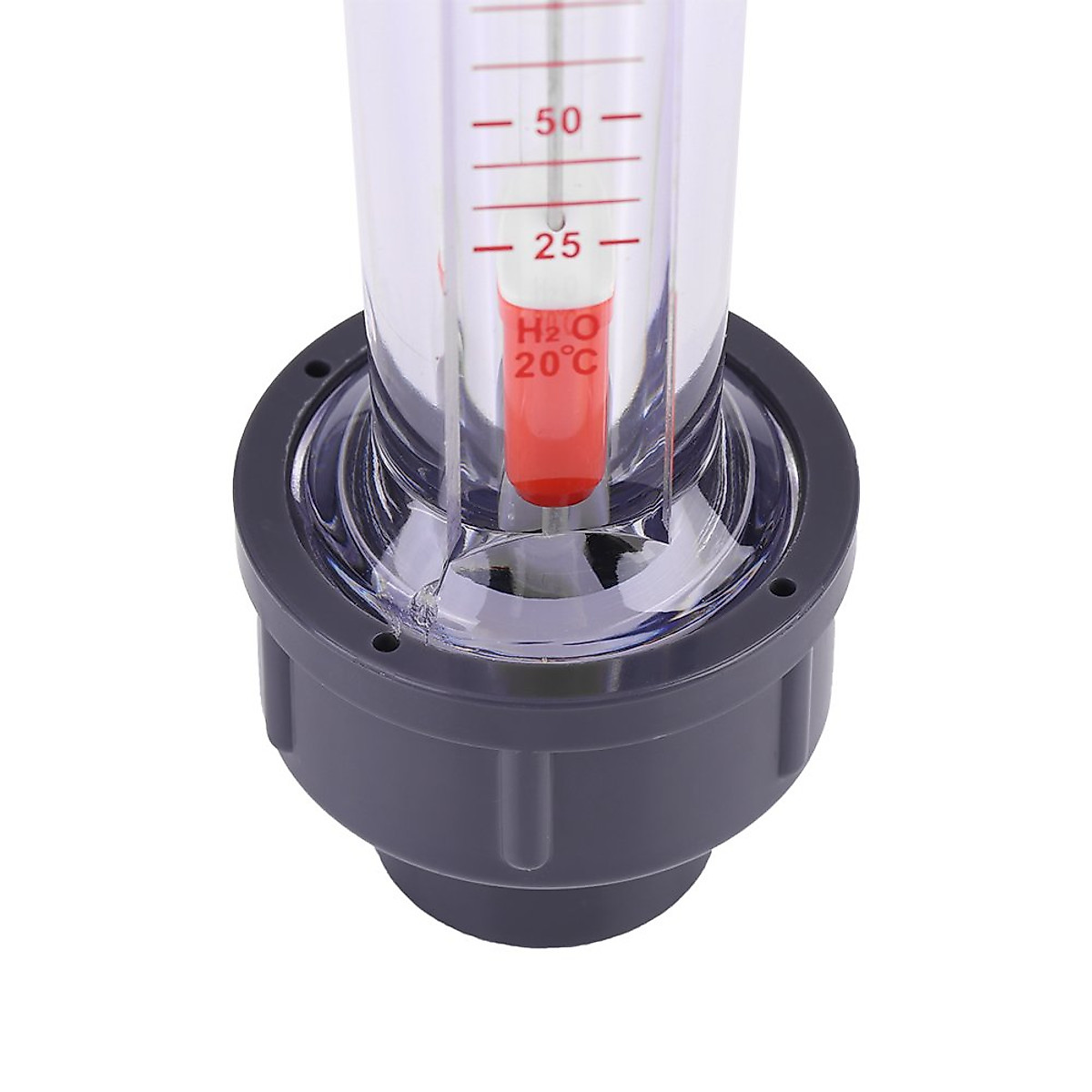 Akozon Rotameter Water Flow Meter Plastic Tube Type 25-250L/H Instantaneous Liquid Water Flow Meter Tube Flowmeter DN15 for Fertilizer l Fiber