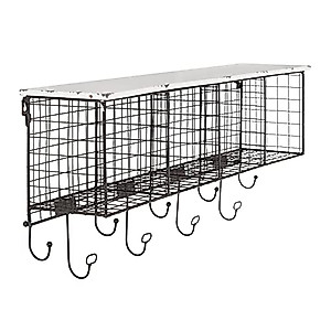 Linon 4-Cubby Wall Shelf, White - AHWE1238W1