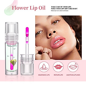 Corleone Hydrating Lip Glow Oil Set, Lip Oil Gloss Moisturizing Nourishing Shiny No-Sticky Transparent Plumping Lip Balm Oil Repairing Lightening Lip Line