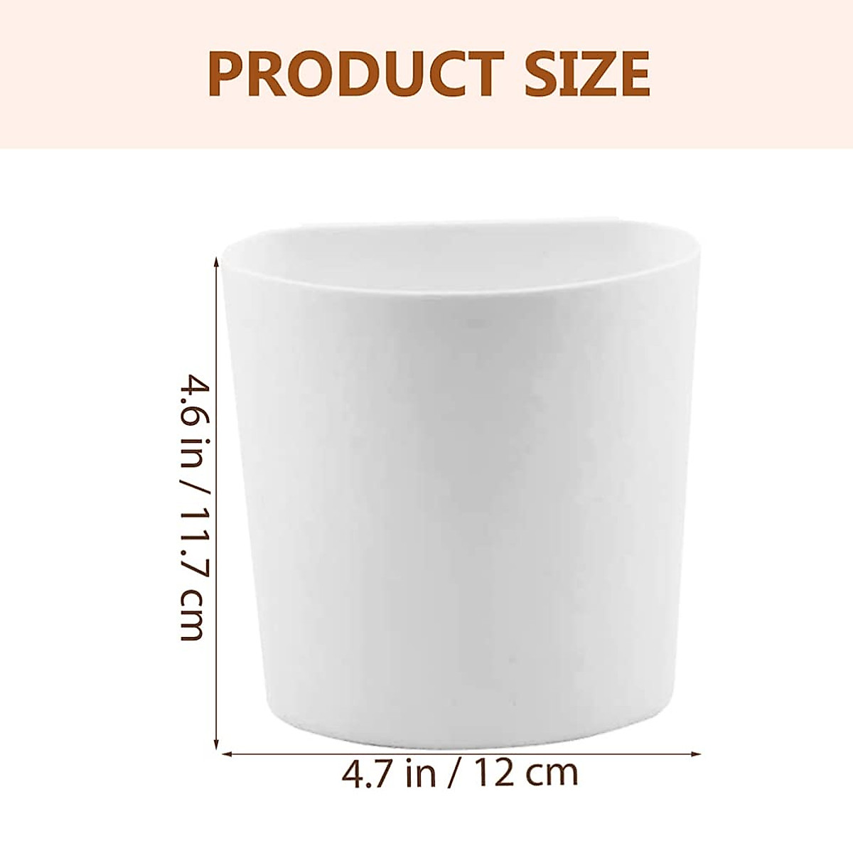 BESTonZON Utility Cart Hanging Cup 4pcs Hanging Cup Holder Rolling Cart Accessories Hanging Bins Pencil Holder Storage Containers Cup Hanging Buckets Makeup Organizers for Craft Supplies