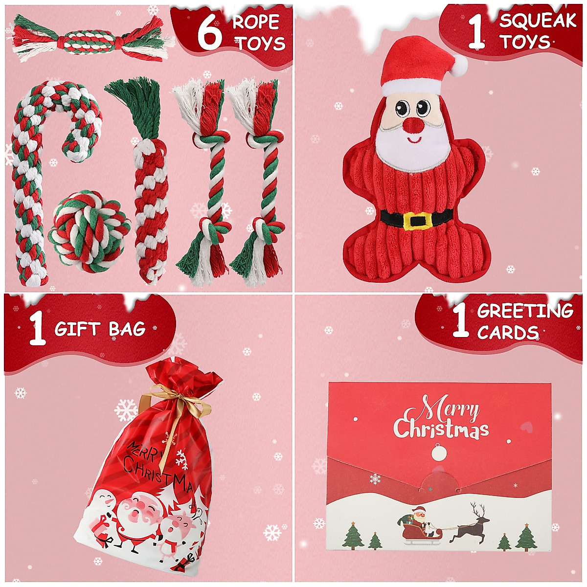 HPETHF Puppy Teething Chew Toys for Small Dog, Puppy Teething Rings Rope Cute Rubber Toy Interactive Chewers Relieve Itching Treat Ball Clean Teeth Toy 6 Pack (9 Pack)