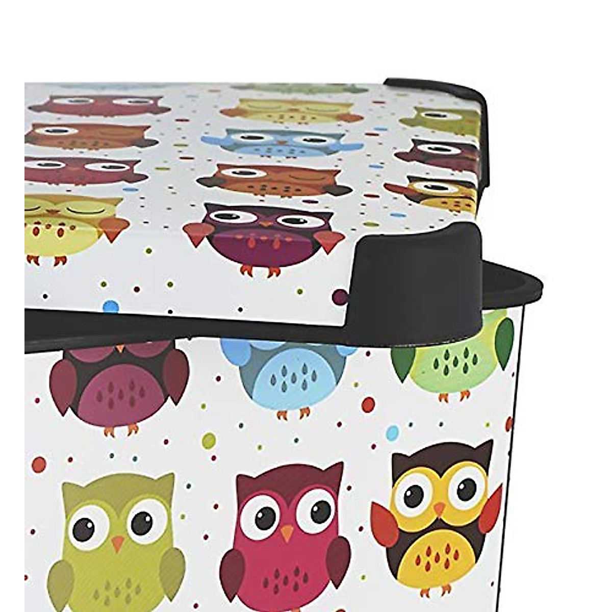 Curver Stockholm Owls Deco Storage Box Multi Colour, 22 Litre