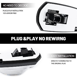 NJSBYL LED Top Cab Lights for 2017 2018 2019 2020 2021 2022 F250 F350 F450 F550 Super Duty Pickup Trucks Front Roof Clearance Marker Lights Clear Lens Lamps Housing Cover 5W 6000K White LED Lighting