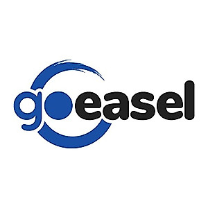 GoEasel is The Complete Painting Station. an All-in-One Easel Stand, Water Basin, and Brush Holder | for All Ages *Included with Easel is Color Palette and Canvas Clip* (Gray)