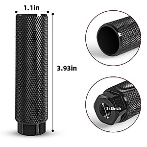 Shwsed Bike Pegs, Aluminum Anti-Skid BMX Bicycle Foot Pegs for Mountain Bike Cycling, Stunt Pegs Fit 3/8 inch Axles (Colorful)