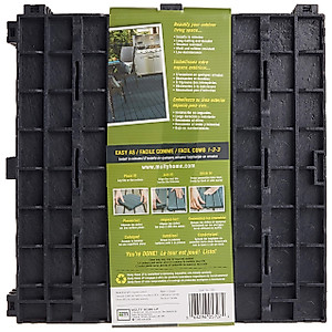 Multy Industries Multy Home MT5100057 Deck and Balcony Tile, 12 by 12-Inch, Slate, Set of 6