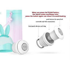 Cute Rabbit Kids Insulation Bottle-Stainless Steel Thermoses,Leak-proof Travel Coffee Mug,Durable Tumbler for Baby Hot Water 12 Ounce