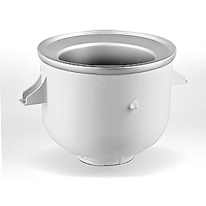 GladList Ice Cream Maker Attachment for Kitchenaid Stand Mixer,2-Quart Frozen Yogurt - Ice Cream & Sorbet Gelato Maker,Fits 4.5 qt and Larger Mixers(Not Fit Artisan Mini 3.5Qt Mixer)