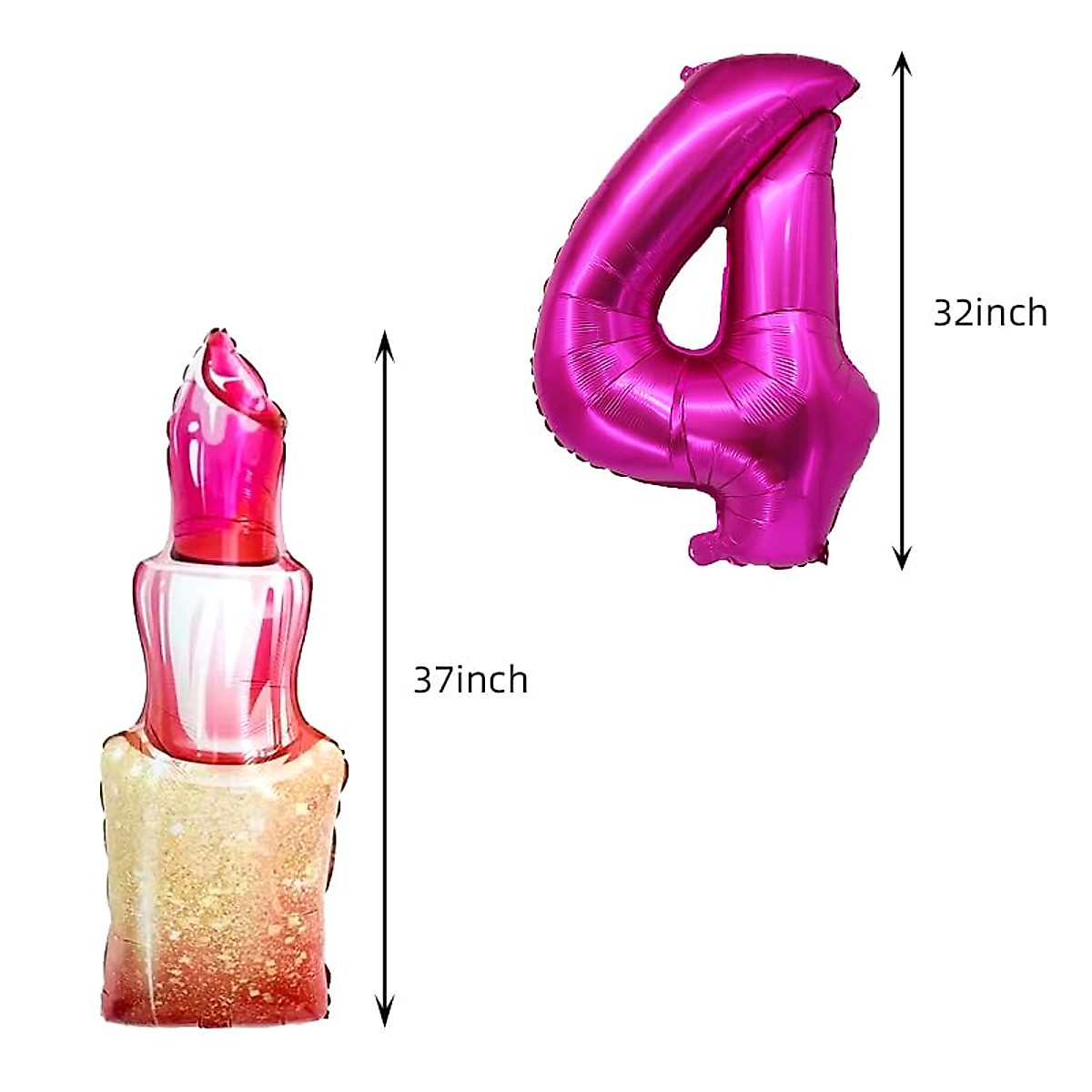8PCS Pink Balloons for Party Decorations, Hot Pink Balloon for Pink Princess Doll Theme Party Girl Birthday Baby Shower Princess Themed decorations (4th)