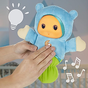 Playskool Blue Glo Worm Stuffed Lullaby Toy for Babies with Soothing Melodies