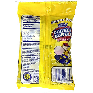 Dubble Bubble Gum 3.25 Ounce Bag (Pack of 3) – Individually Wrapped Sugar Free Bubble Gum