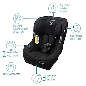 Maxi Cosi (Pria Sport) 2-in-1 Convertible Car Seat, Midnight Black,CC312FZA