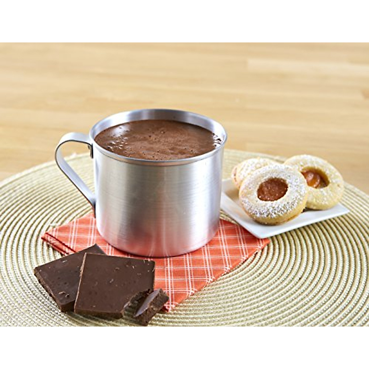 Imusa Stovetop Use or Camping 0.7 Quart Aluminum Mug, 1 Count (Pack of 1), Silver