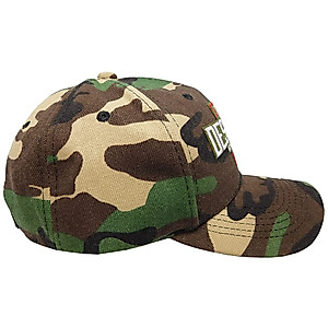Trade Winds Ron Desantis for President 2024 USA Map Woodland Camouflage Camo Adjustable Embroidered Cotton Polyester Blend Hat Cap