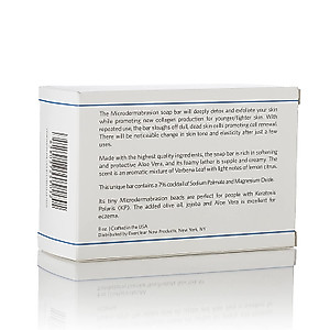 Microdermabrasion Keratosis Pilaris, Folliculitis & Acne Exfoliating Deep Cleansing Scrub Soap, KP Bump Eraser, Back & Butt Acne Exfoliant, Wash Cleanser - Rough, Bumpy & Dry Skin Gets Rid Of Redness