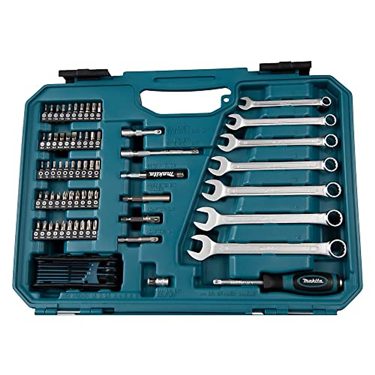 Makita E-06616 120 Piece Maintenance Set Blue/Black