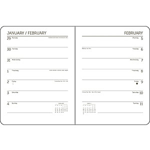 Monet Weekly Engagement Calendar 2024, Planner 6.5" x 8.5" Spiral Bound