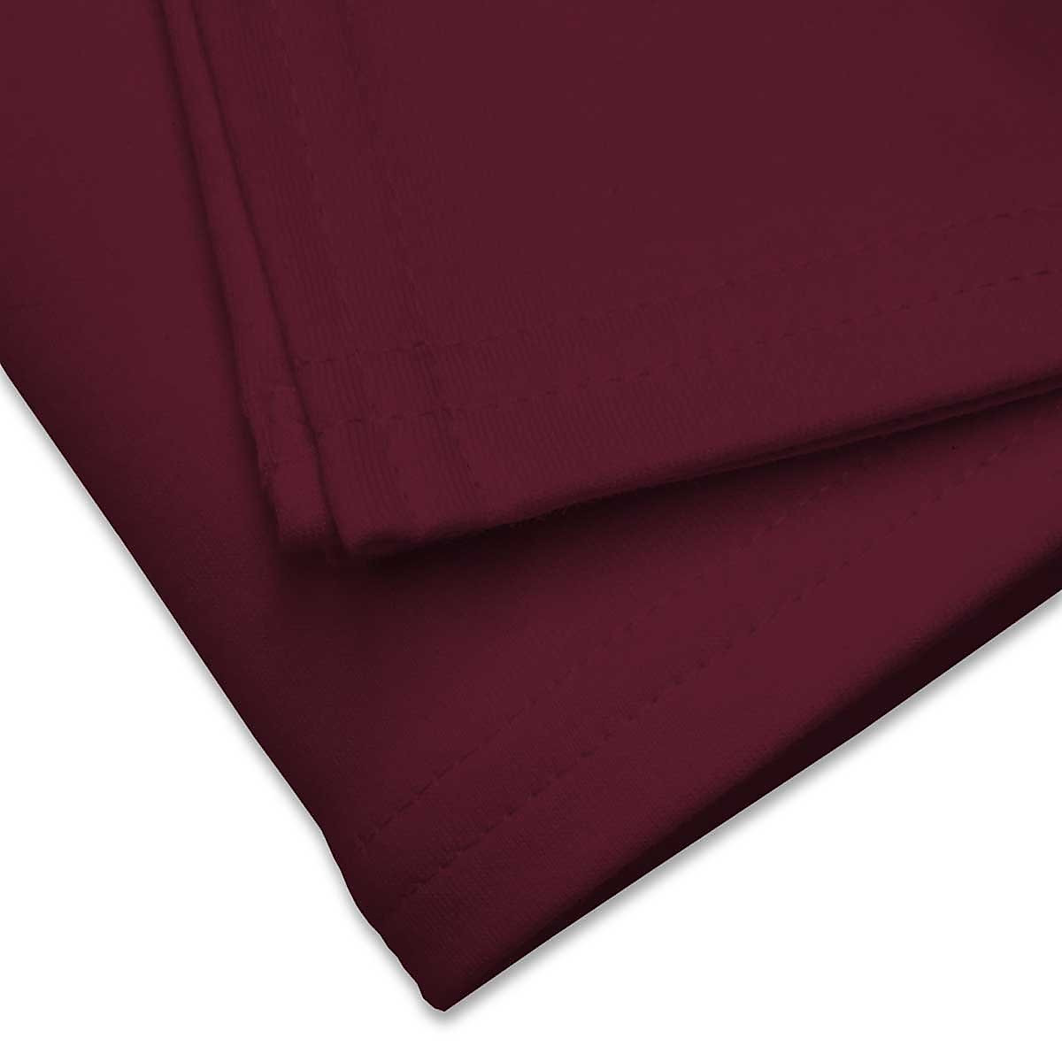 SheetWorld Soft & Stretchy Swaddle Blanket 36 x 36, Burgundy, Made in USA