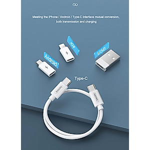 USB Cable Card,Multi-Function Portable USB Adapter Card Storage Set,60W Fast Charge,USB-C/USB-A/Micro-USB/Charging Cable Kit,Sim Card Tray Eject Pin,Hidden Bracke(excluding Micro SD Cards)