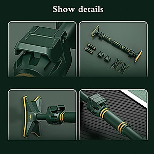 KDFJ Doorway Pull Up Bar, Wall Mount Pull Up Bar, Upper Body Home Gym Equipment, Strength Training Pull-up Bars, Adjustable Width-Black 116-145cm