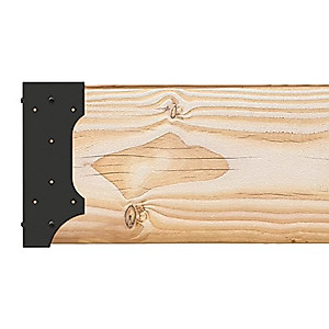 Panacea 89584 Raised Garden Bed Corner Brackets Plant-Container-Accessories, Black