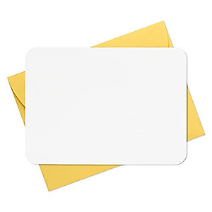 Hallmark Blank Cards Assortment with Organizer, Polka Dots (50 Flat Paneled Note Cards with Envelopes)