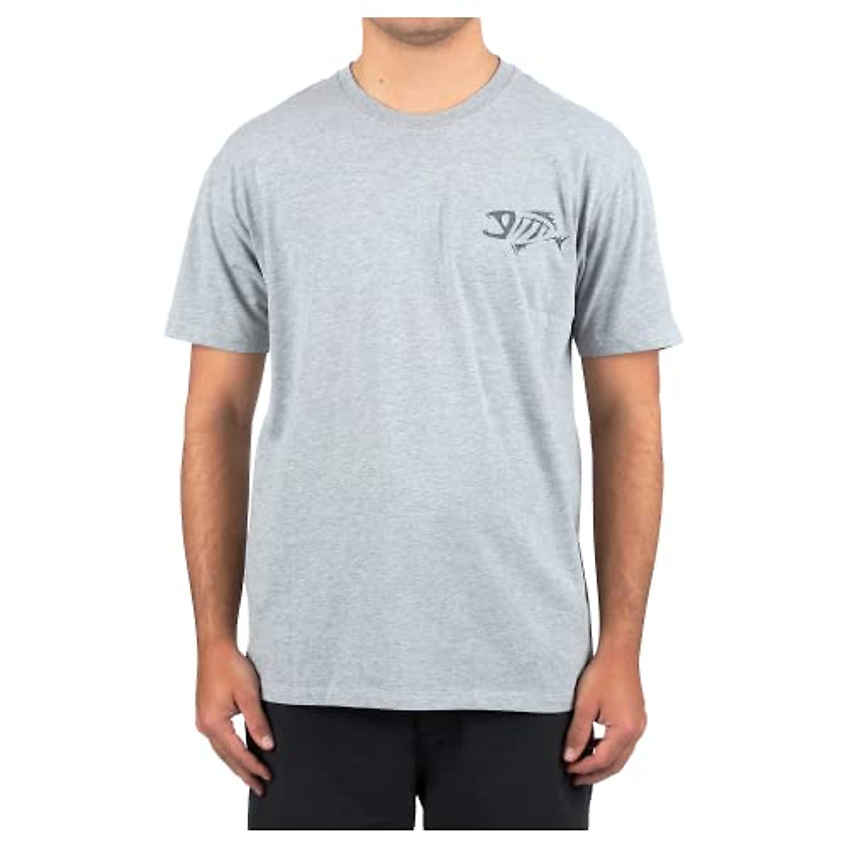G. Loomis Gloomis Fishing Topo Tee - Gray, 2X [GTEEMELTOPO2XGY]