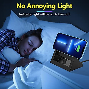 COO Wireless Charger 15W Max Fast Wireless Charging Stand, Wireless Phone Charger for iPhone 14/13/12/11/X/XS Max/XR/8, Samsung Galaxy S22/S21/S20/S10/S9/S8/Note 20/10/9 Wireless Charging Pad