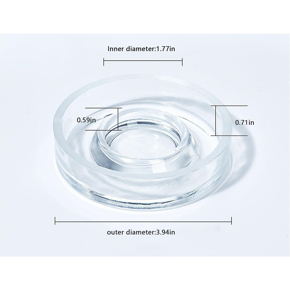 Moonetto Conway Borosilicate Glass Diffusion Dishes Acid-Alkali Resistant Glass Petri Dish Soil Determination Analysis