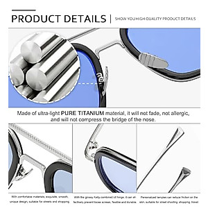 SHEEN KELLY Trendy Square Pilot Sunglasses Men Women Vintage Rectangular Metal Frame Shades Eye Glasses