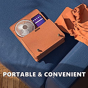 Chchmu USB Desk Fan Mini Desktop Table Fans 2 Speed Personal Quiet Fan with Strong Airflow Portable Cooling Fan with Head Adjustable for Home Bedroom Dormitory Office Table & Desktop, Gold