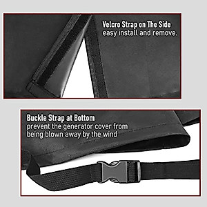 Generator Cover Heavy Duty Waterproof Cover for Generator Outdoor Generator Covers for 3000-5000 Watt Generators (38 x 28 x 30)