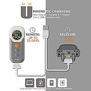 Heaflex Electric Dog Training Collar with Remote 2400FT, E-Shock, Security Lock with 3 Safe Training Modes, Rechargeable IP67 Waterproof Collars for Small Medium Large Dogs