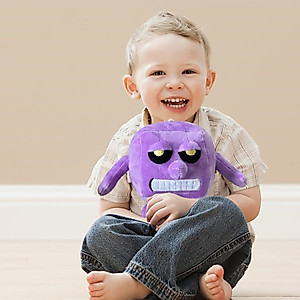New Pizza Tower Plush Toy, Soft and Cute Cartoon Game Characters Stuffed Figure Pillow, Collectible Pizza Tower Plushies Doll for Boys Girls Birthday Gifts (Purple Monster)