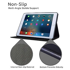 All-New HD 8 Plus Tablet Case, Kindle Fire HD 8 Case 10th Generation 2020 Folding Stand PU Leather Slim Smart Cover with Auto Wake/Sleep for Amazon Fire Tablet 2020, Moon Star Galaxy Floral